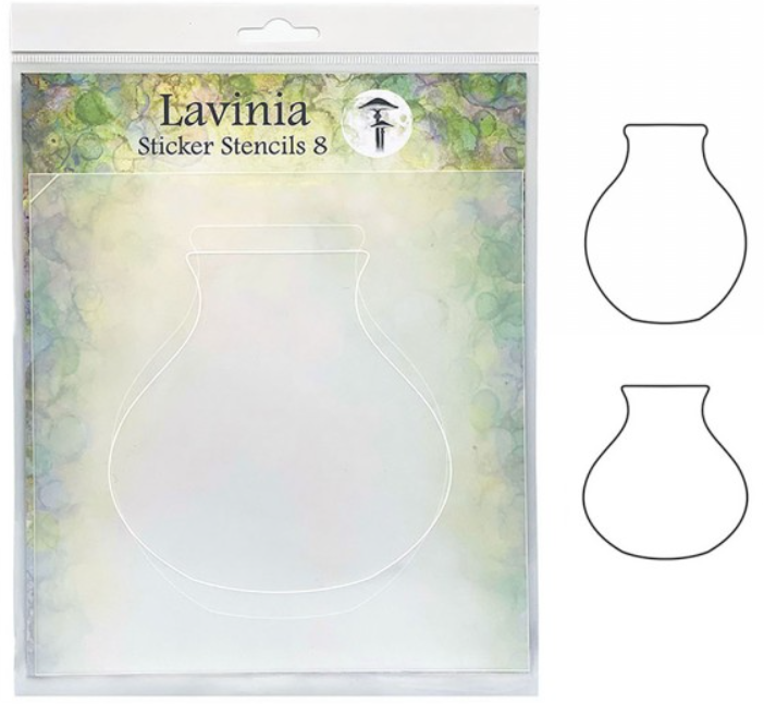 Lavinia Sticker Stencils 8 Terrarium Collection — Crafty Capers Rubber ...