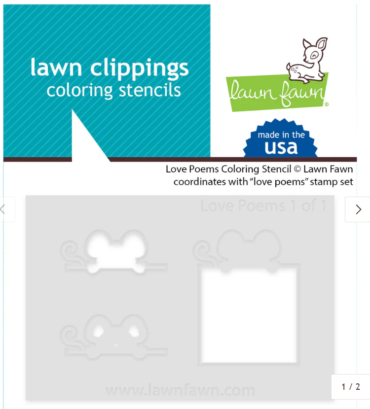 Lawn Fawn Love Poems Coloring Stencil — Crafty Capers Rubber Stamps ...