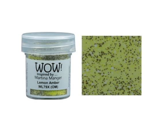 Wow Lemon Amber (OM) Embossing Powder — Crafty Capers Rubber Stamps ...